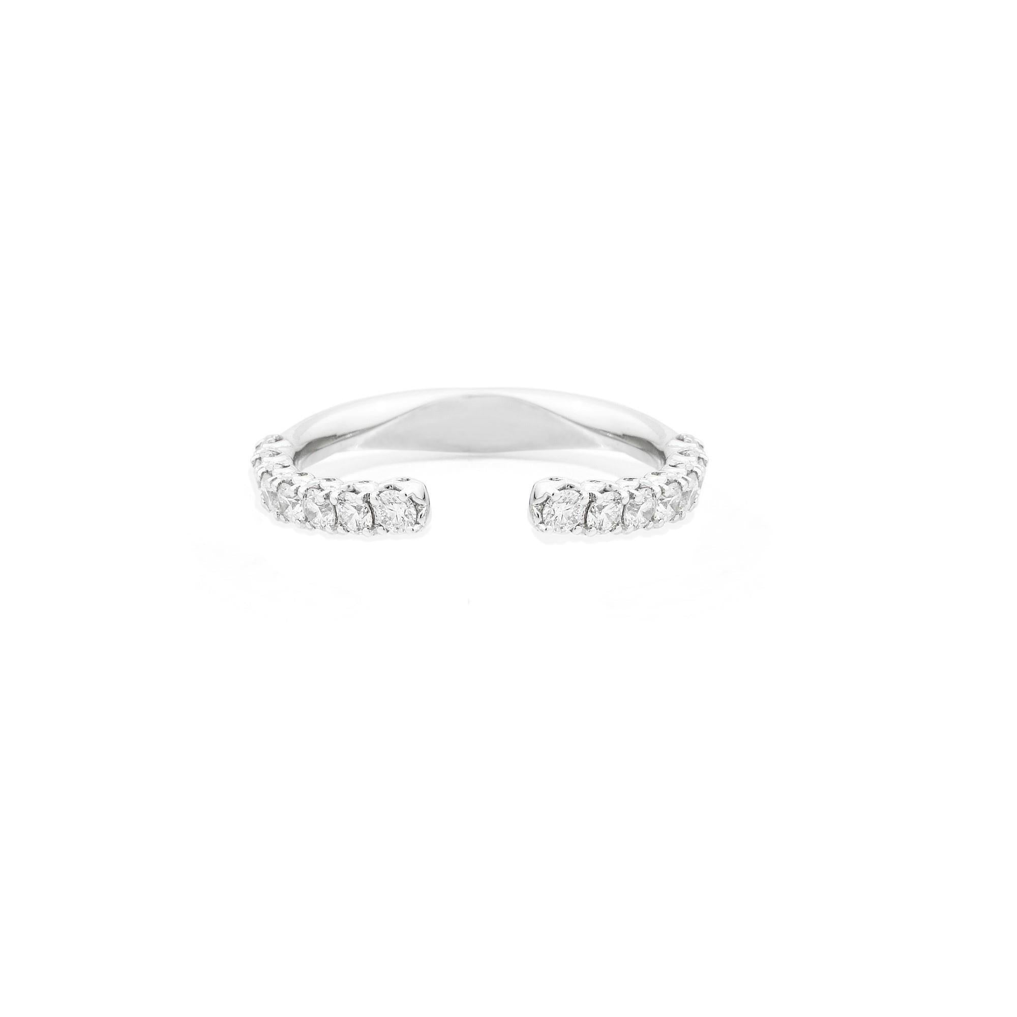 Anniversary More 18ct White Gold Diamond Open Style Ring