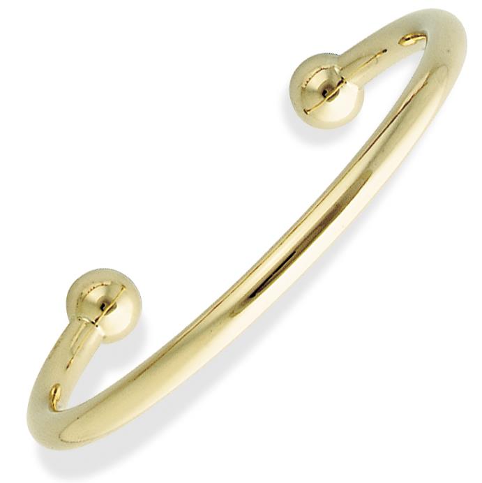 9ct Yellow Gold Gents Torque Bangle