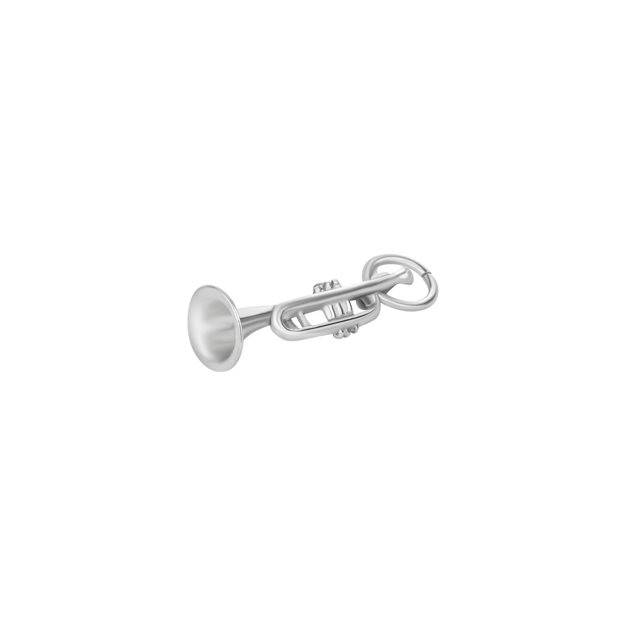 Silver Trumpet Charm