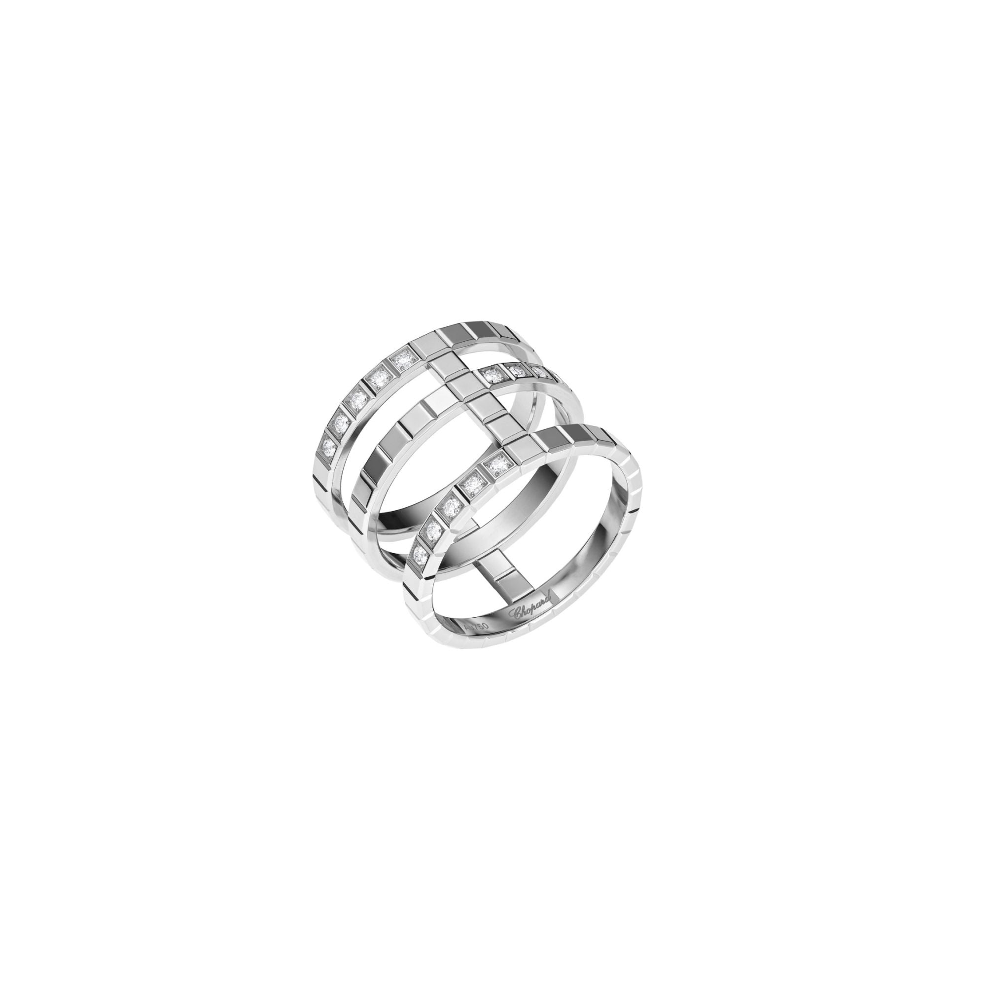 Ice Cube 18ct White Gold Diamond Ring
