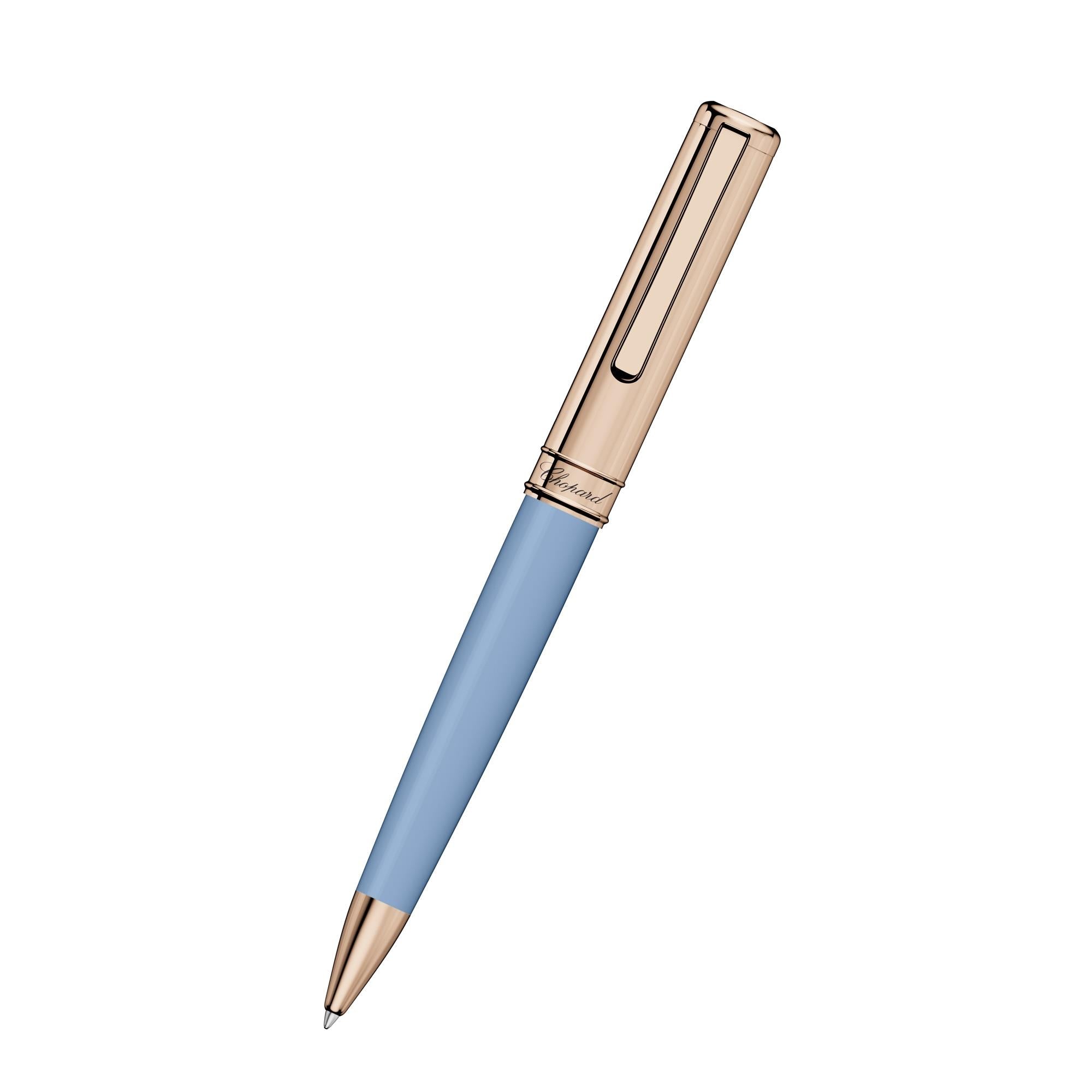 Chopard Blue Resin & Rose Gold-Tone Metal Classic Ballpoint Pen