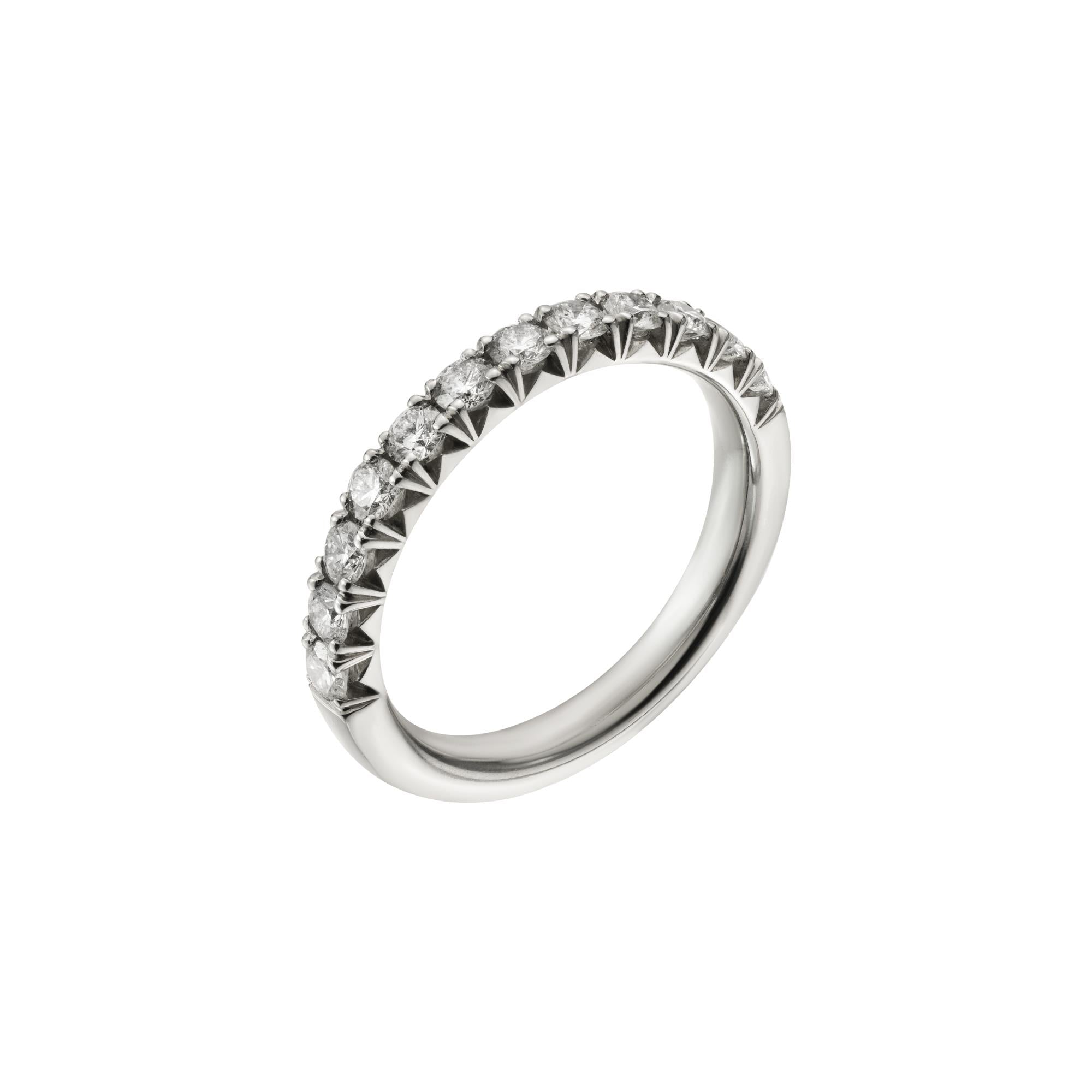 Platinum Round Cut Diamond Eternity Ring