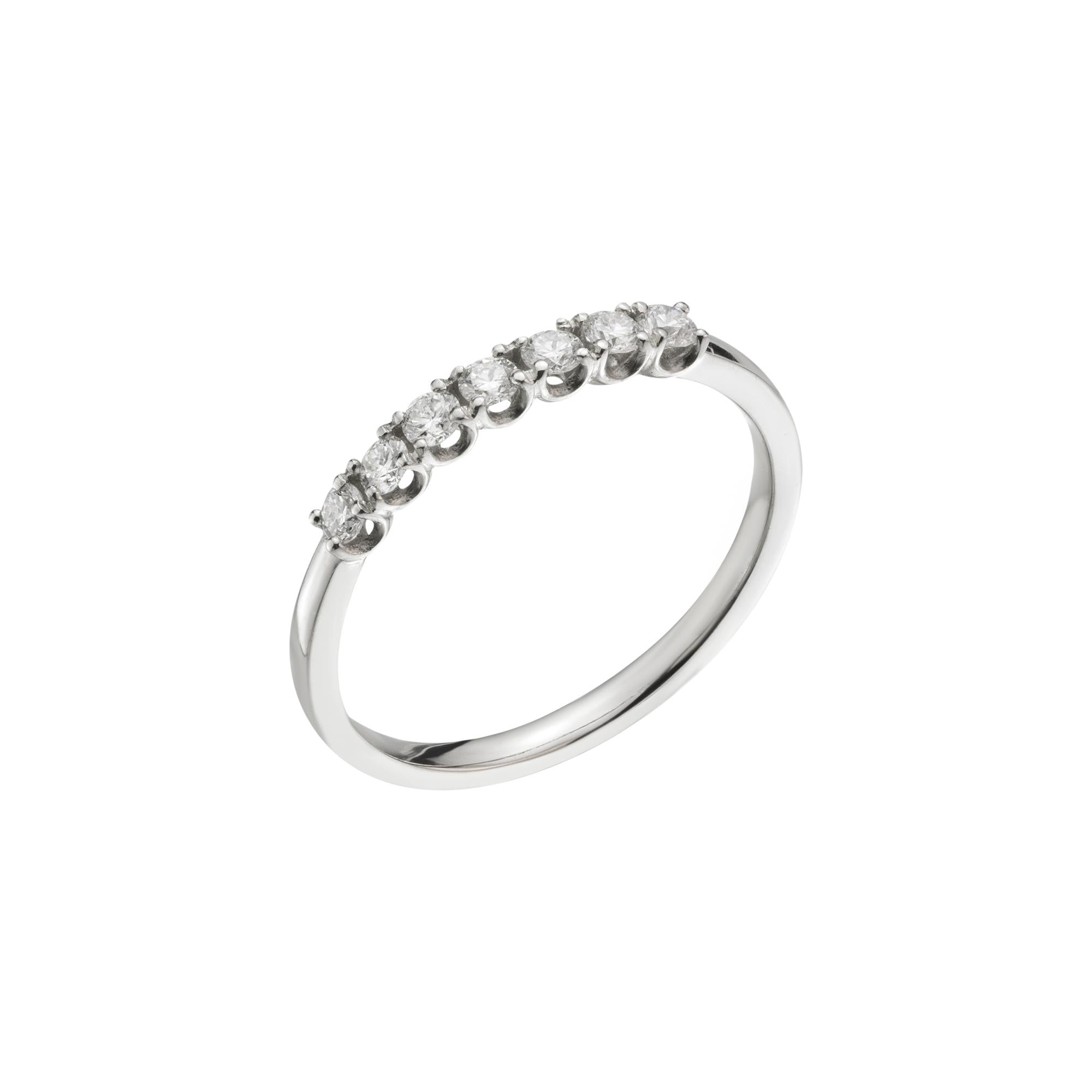Platinum Round Cut Diamond Eternity Ring,0.33ct