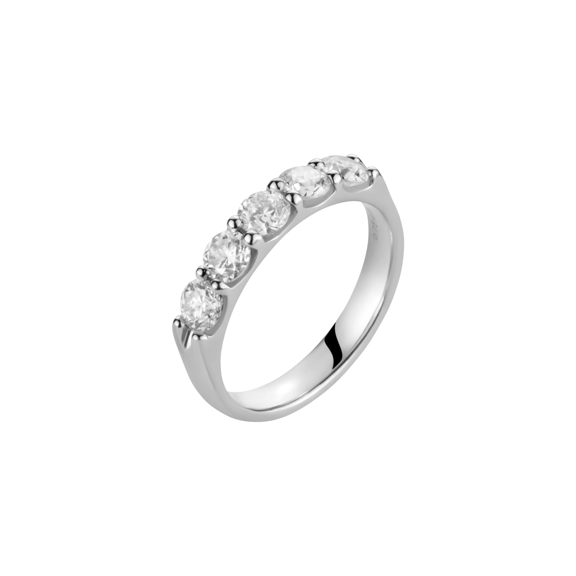 Platinum Diamond Five Stone Ring