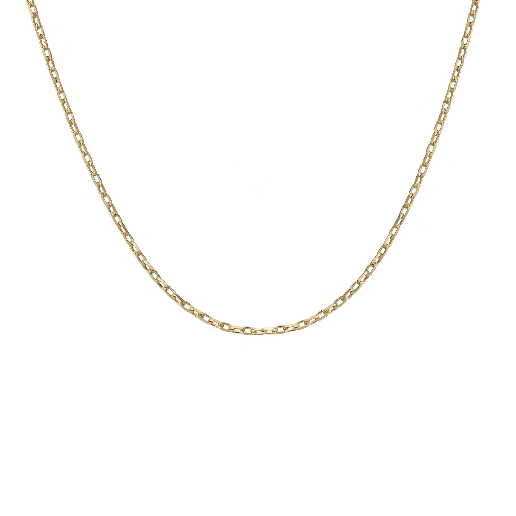 9ct Yellow Gold Filed Oval Trace Link Chain