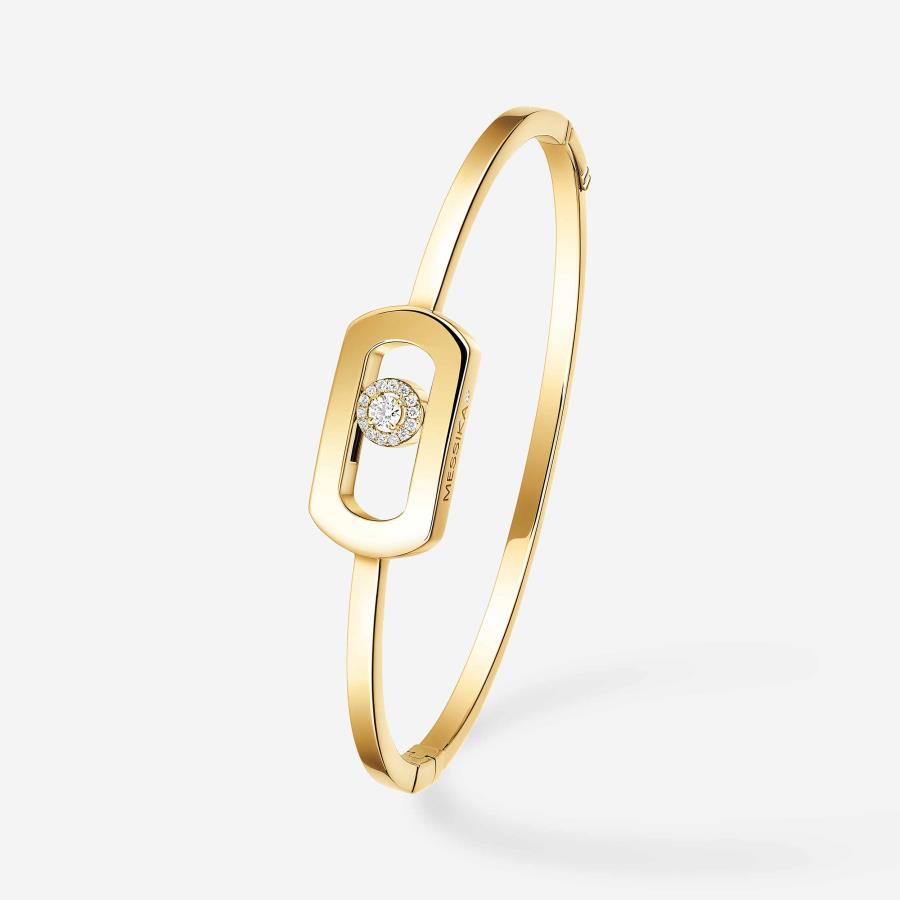 So Move 18ct Yellow Gold Diamond Bangle