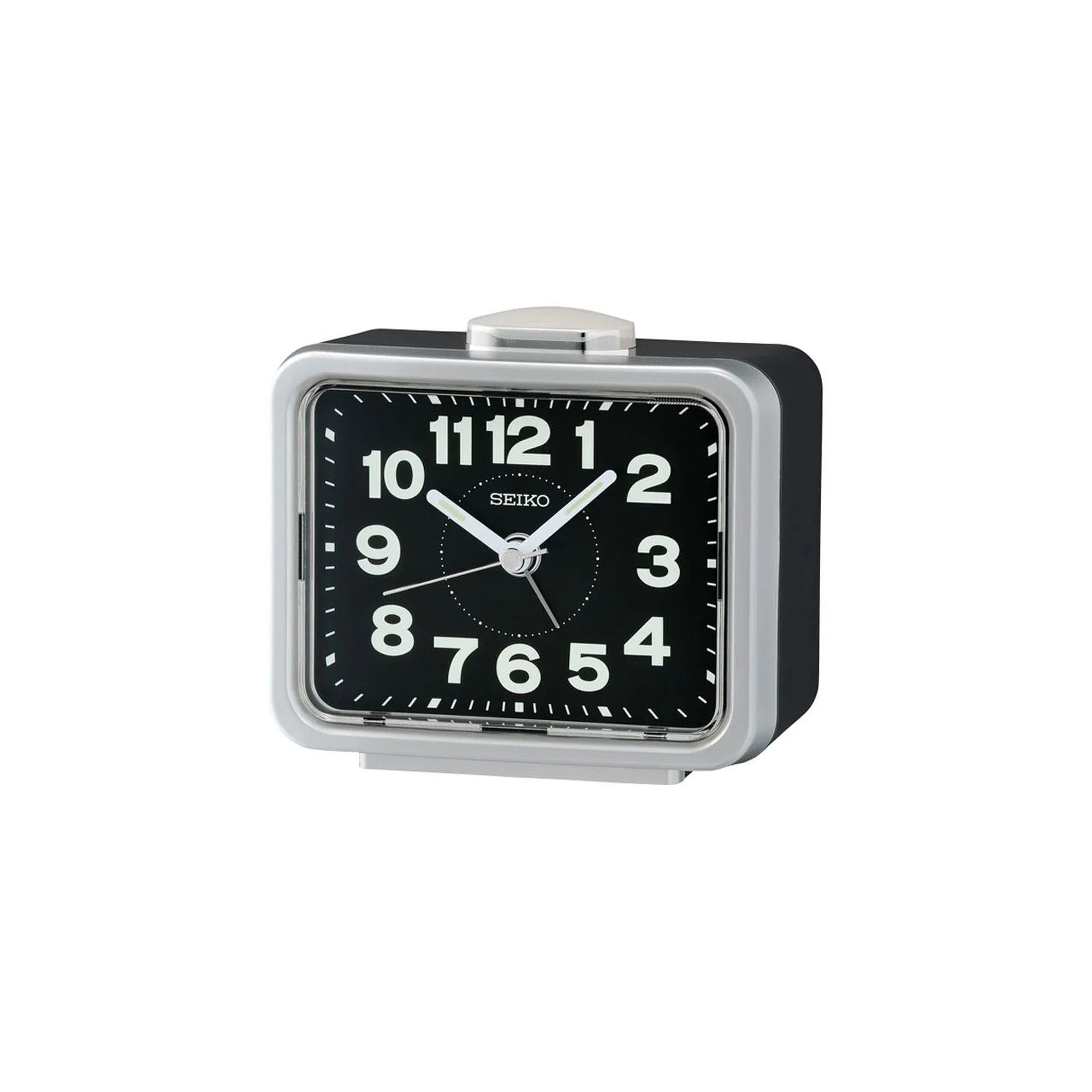 Retro Silver colour “Quiet Sweep” Alarm Clock