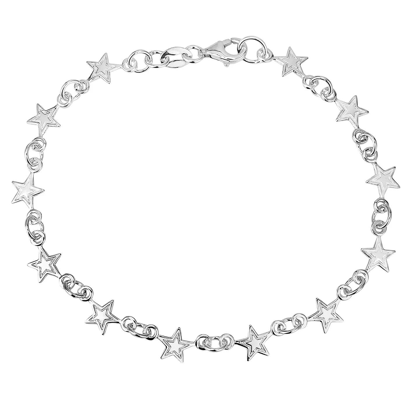Sterling Silver Star Bracelet