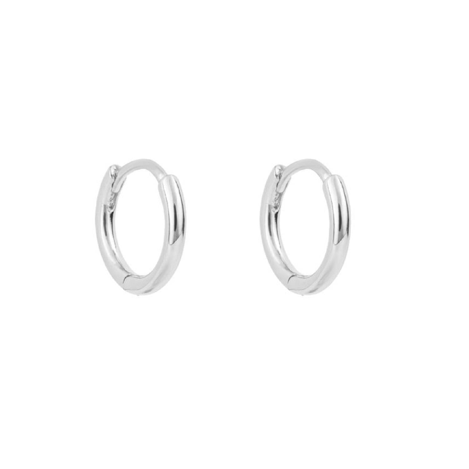 Silver 10mm Hoop Earrings