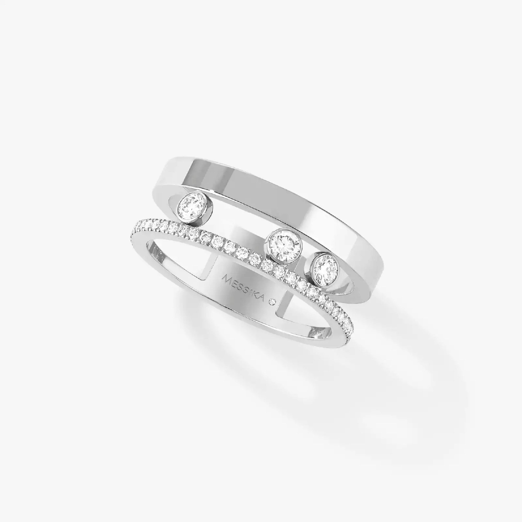 Move Romane 18ct White Gold Diamond Ring - Size 59