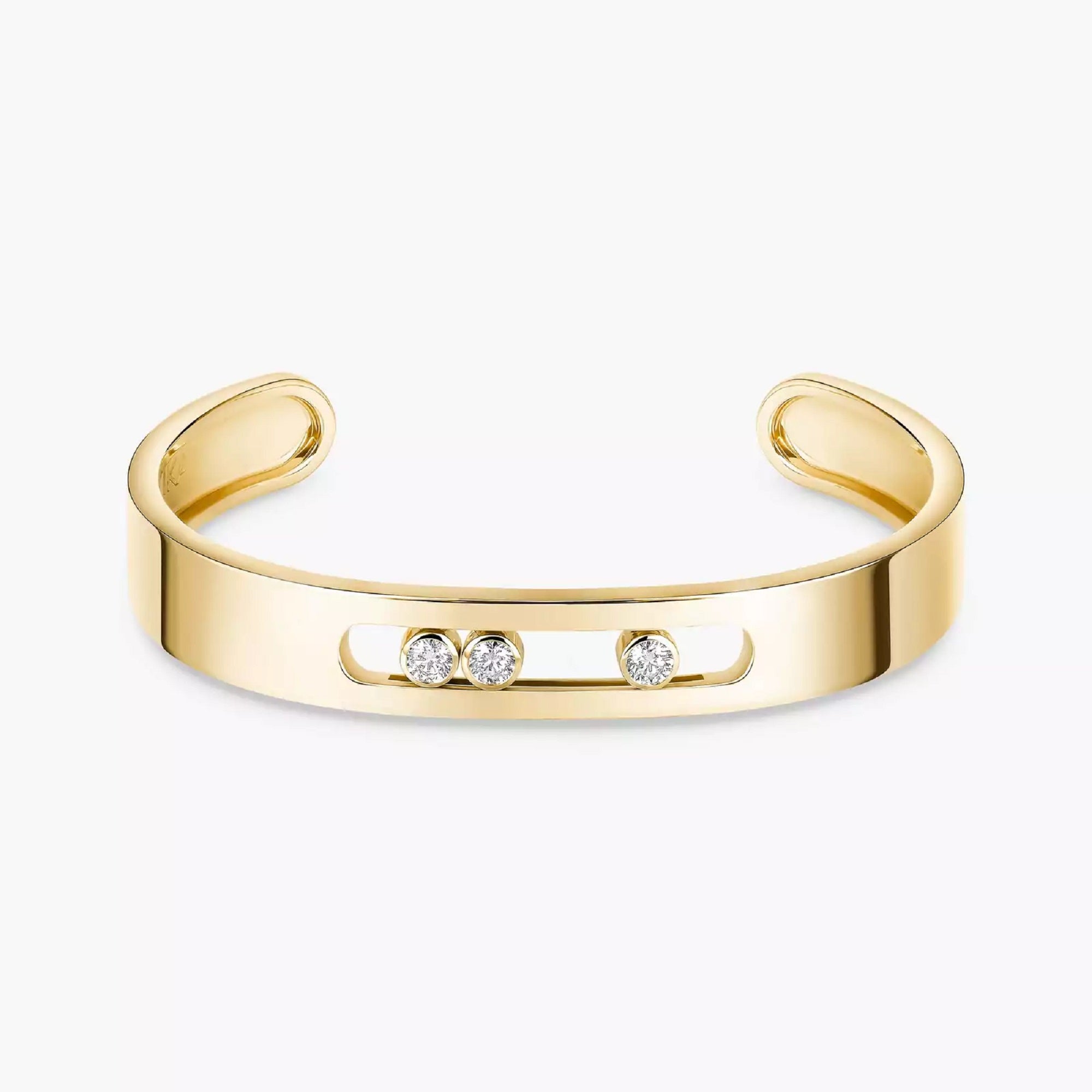 Move Joaillerie 18ct Yellow Gold Diamond Bangle
