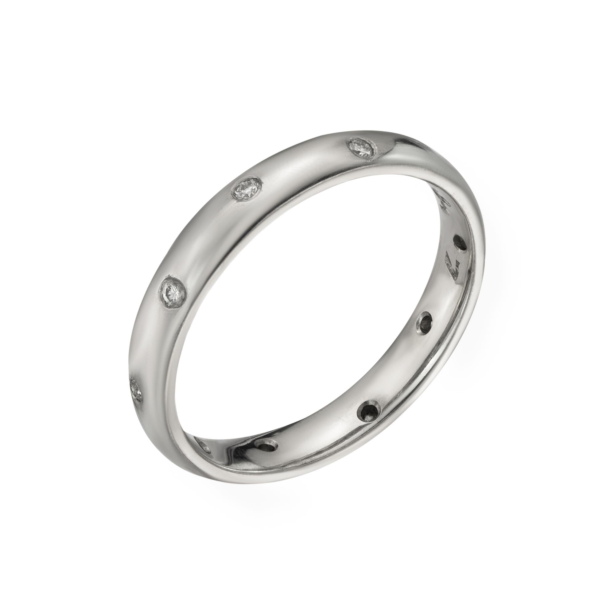 18ct White Gold 3mm Diamond Wedding Band
