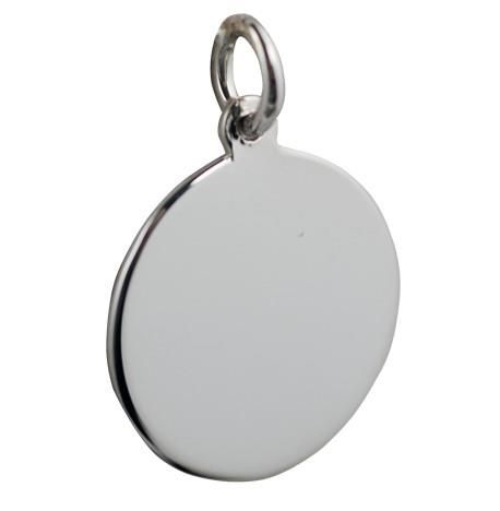 Silver 20mm Round Plain Disc