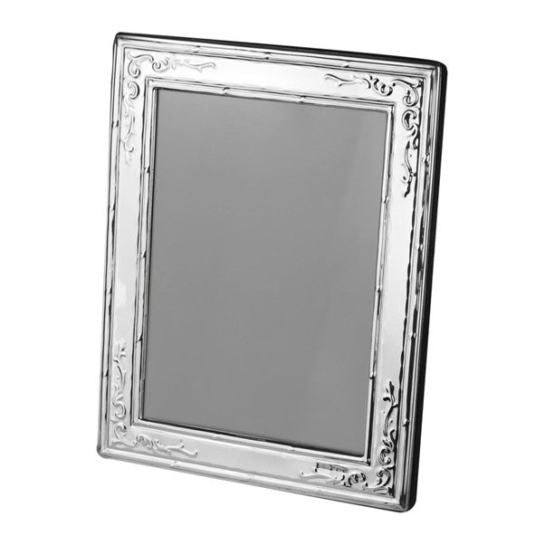 Silver Rectangular Embossed Corners Photo Frame