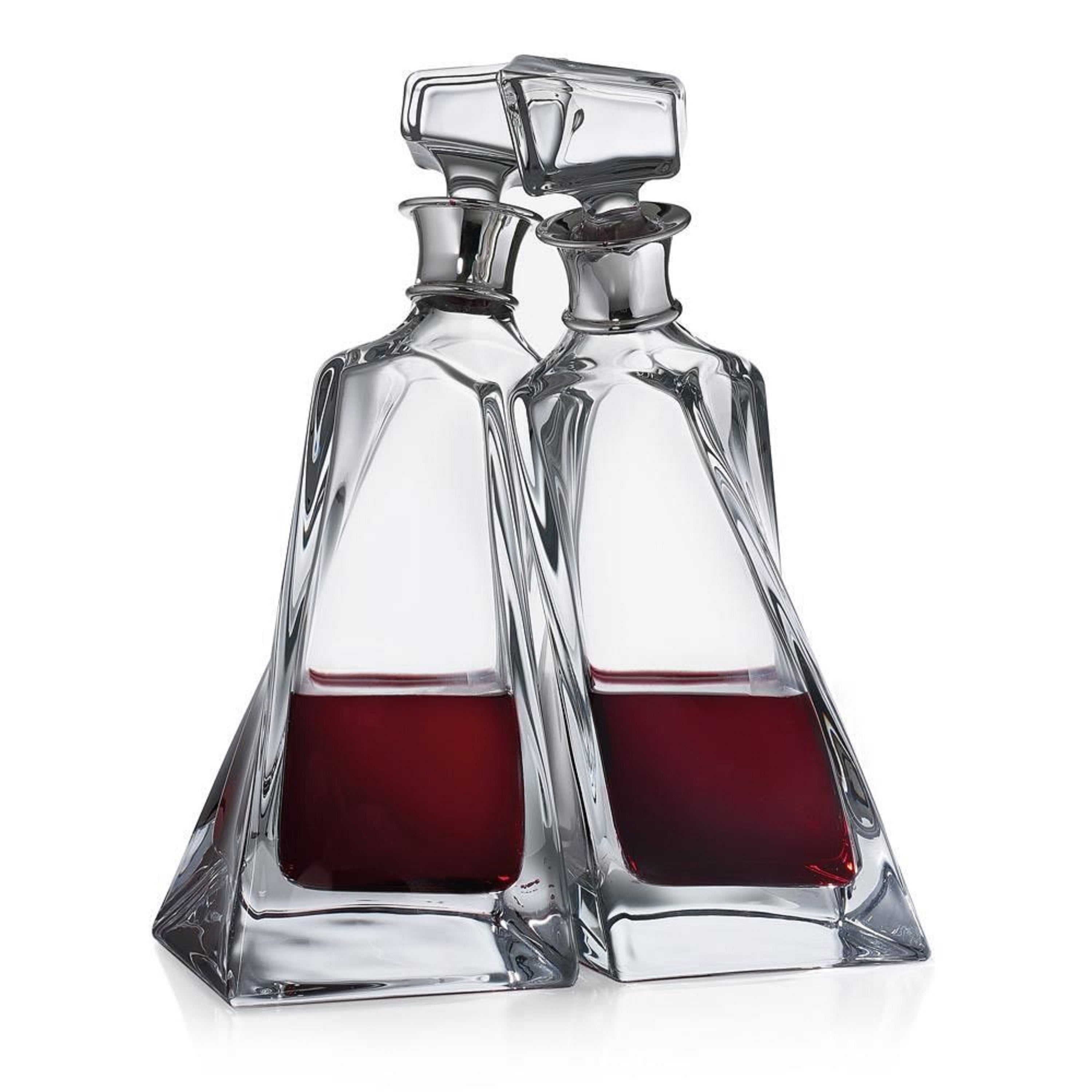 Sterling Silver Top Lovers Decanters