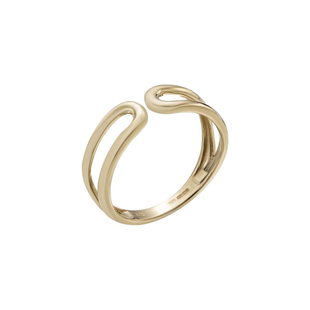 9ct Rose Gold Open Torque Dress Ring