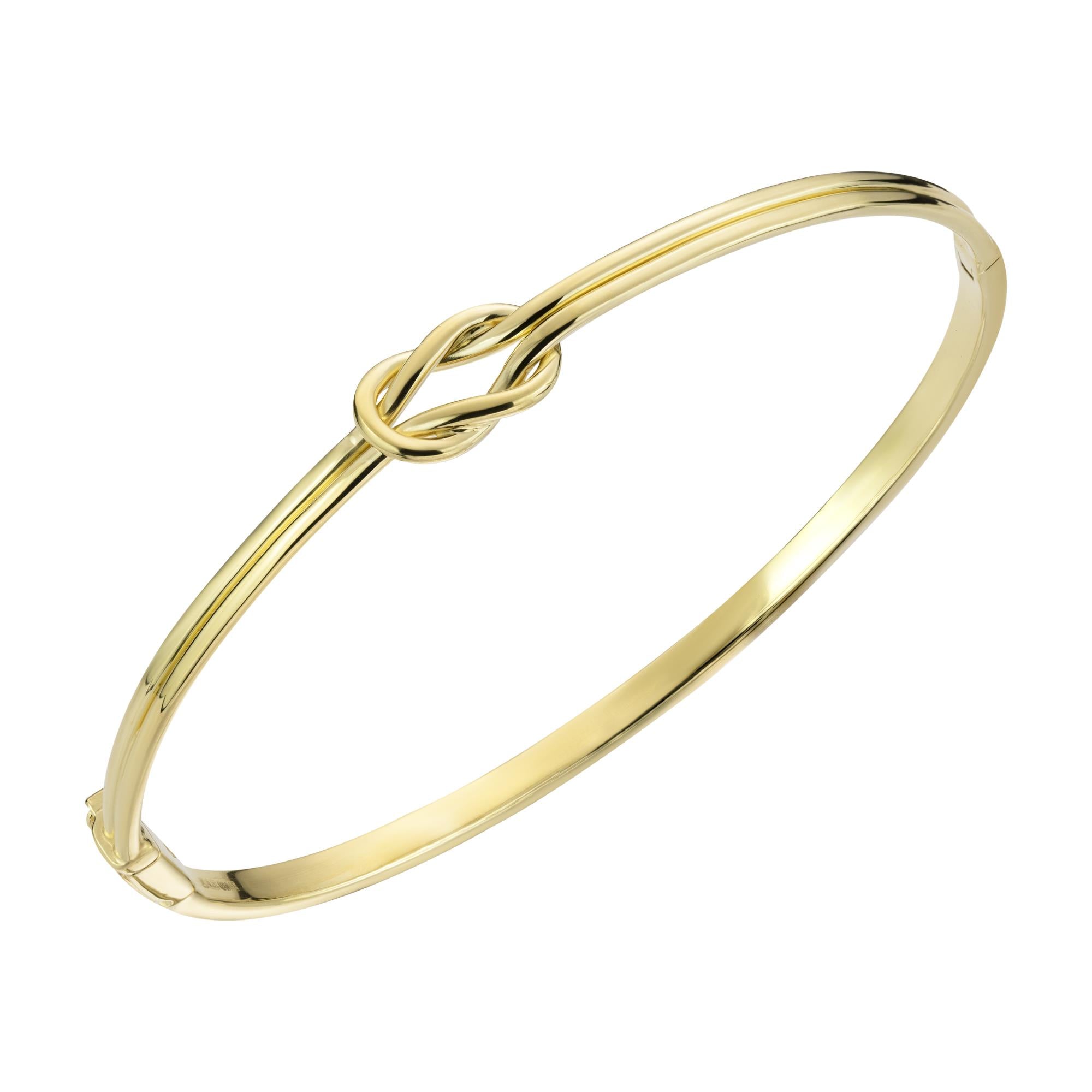 9ct Yellow Gold Knot Bangle