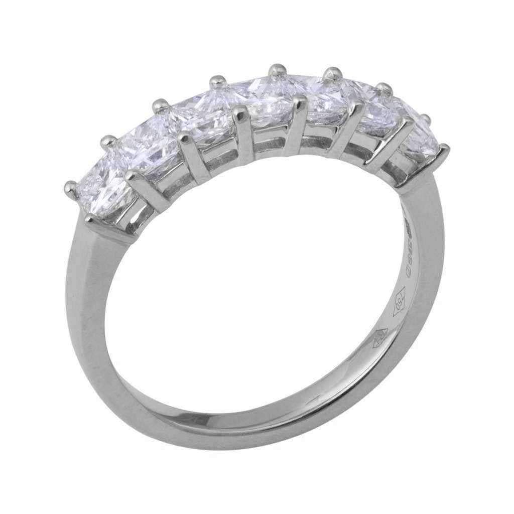 Platinum Seven Stone Diamond Eternity Ring