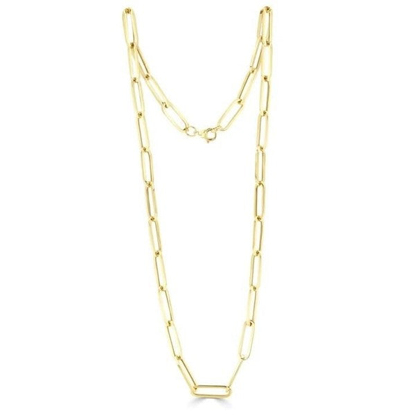 9ct Yellow Gold Paperchain Link Chain