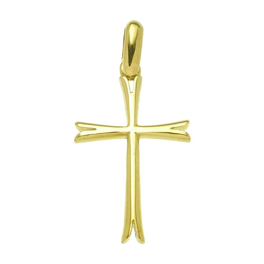 9ct Yellow Gold Plain Cross