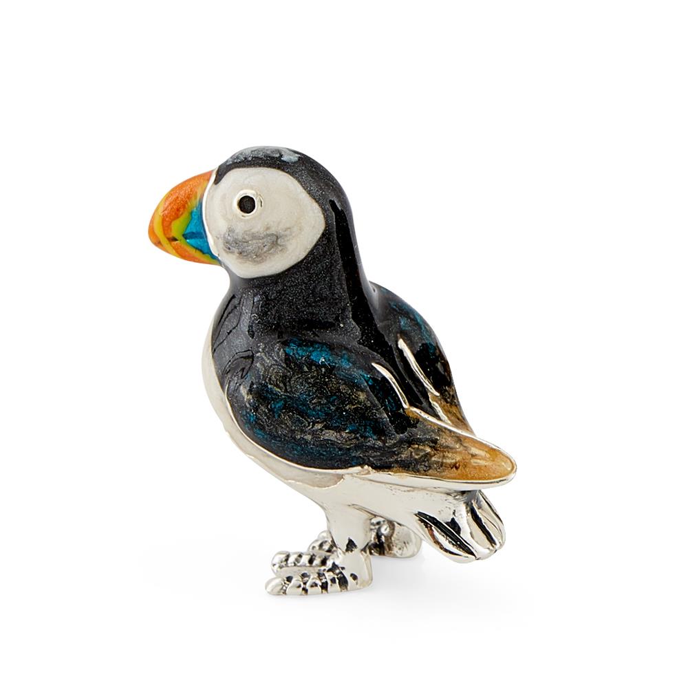 Silver & Enamel Puffin