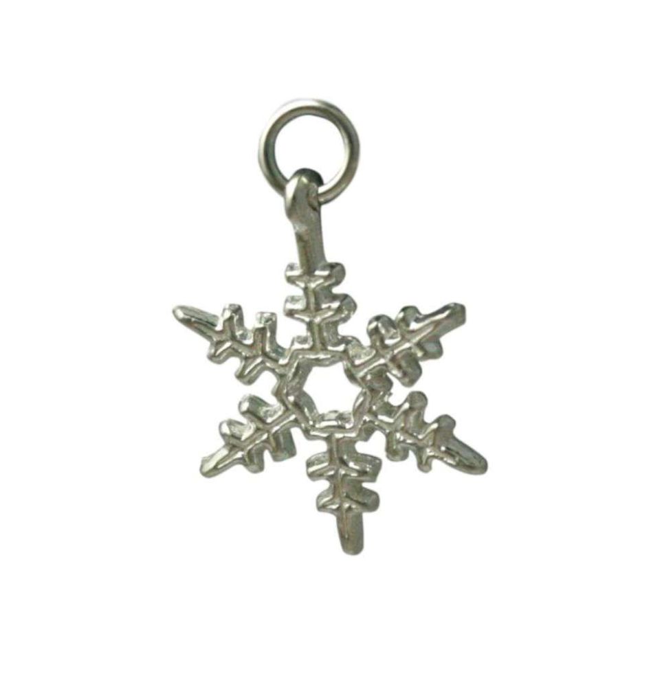 Silver Snowflake Charm