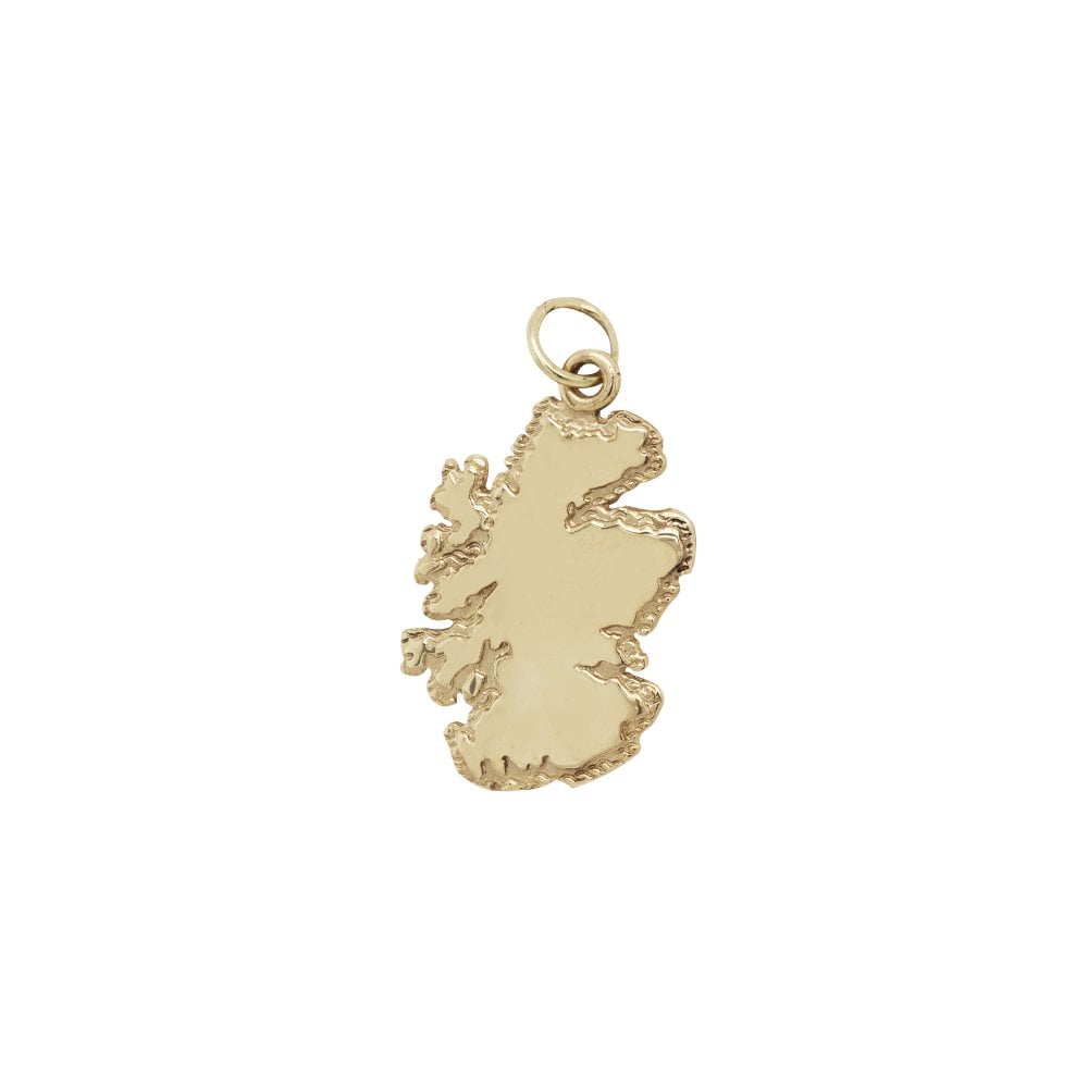 9ct Yellow Gold Map of Scotland Charm