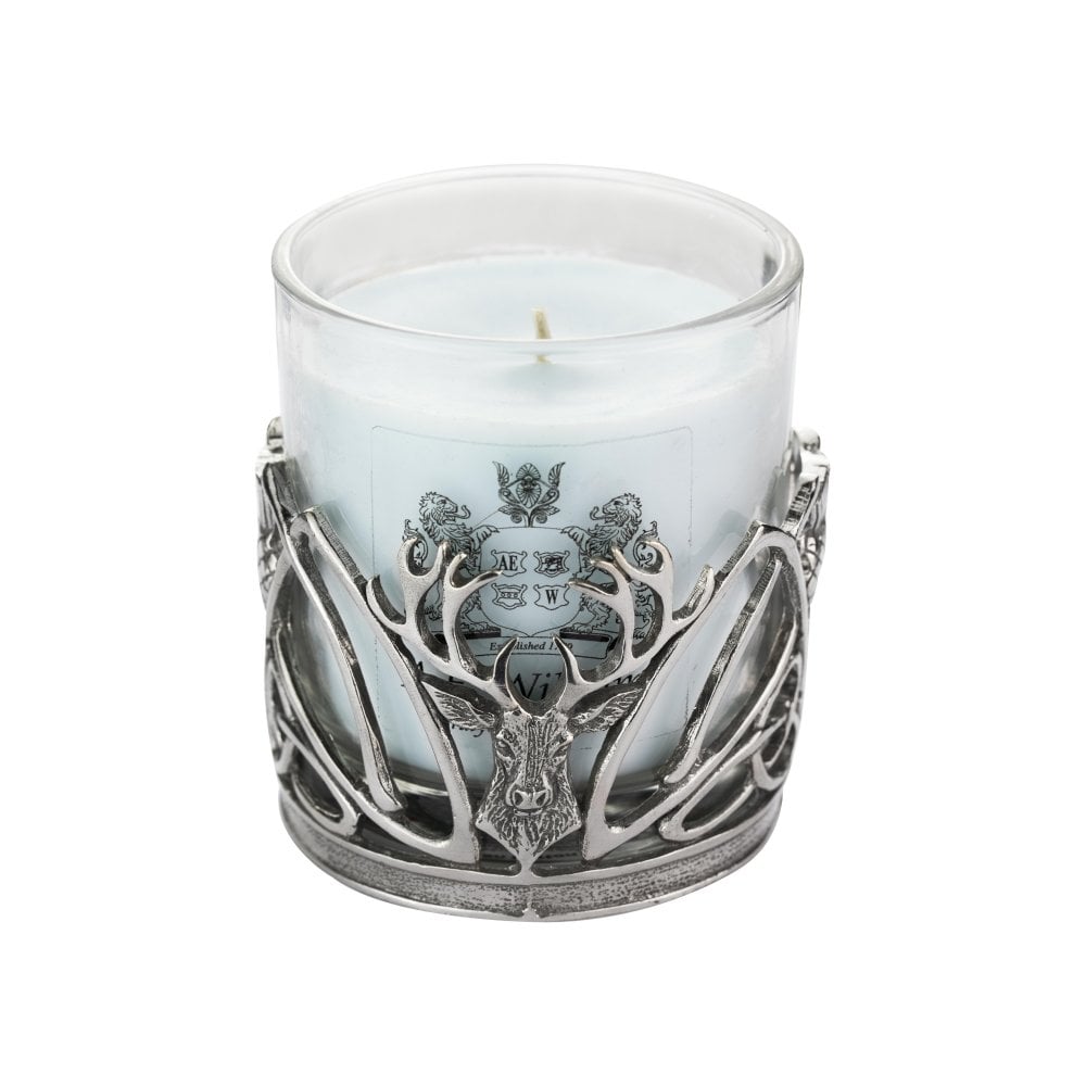 Pewter Stag Candle Holder