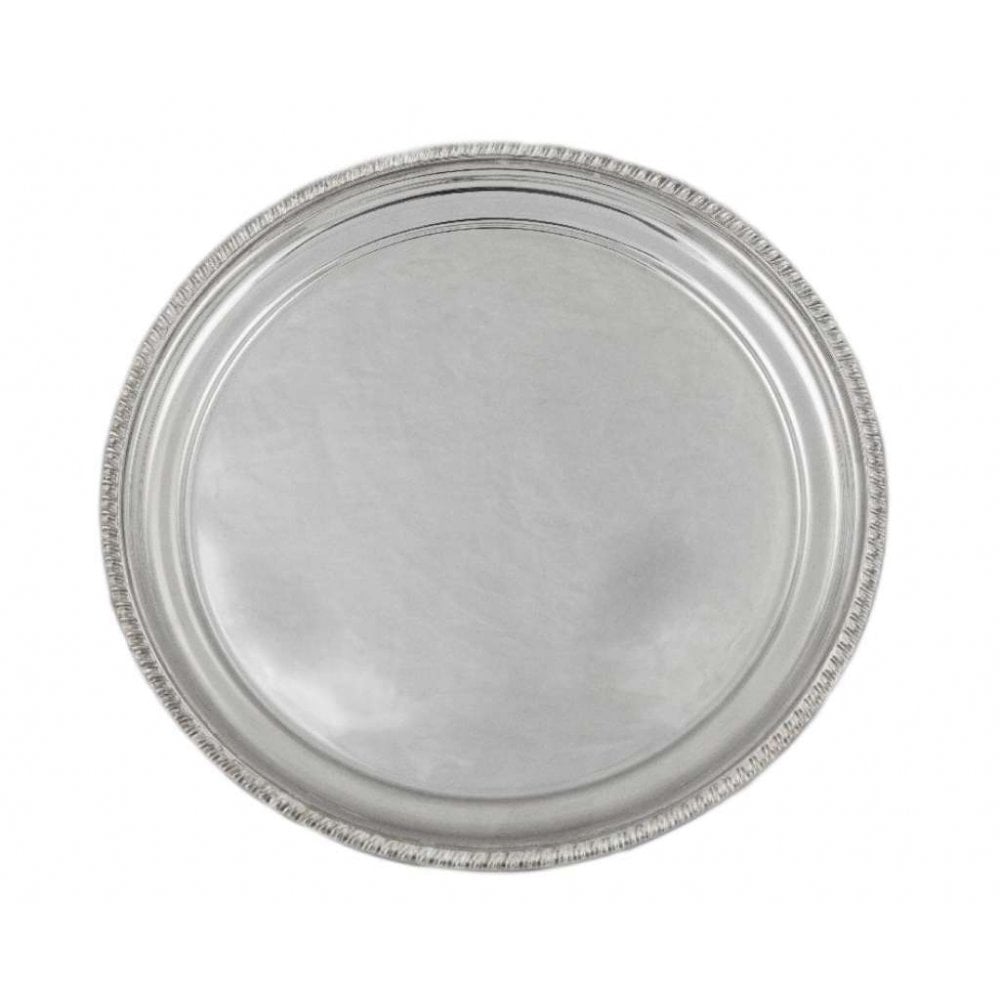 Silver Plated 9" Gadroon Design Salver