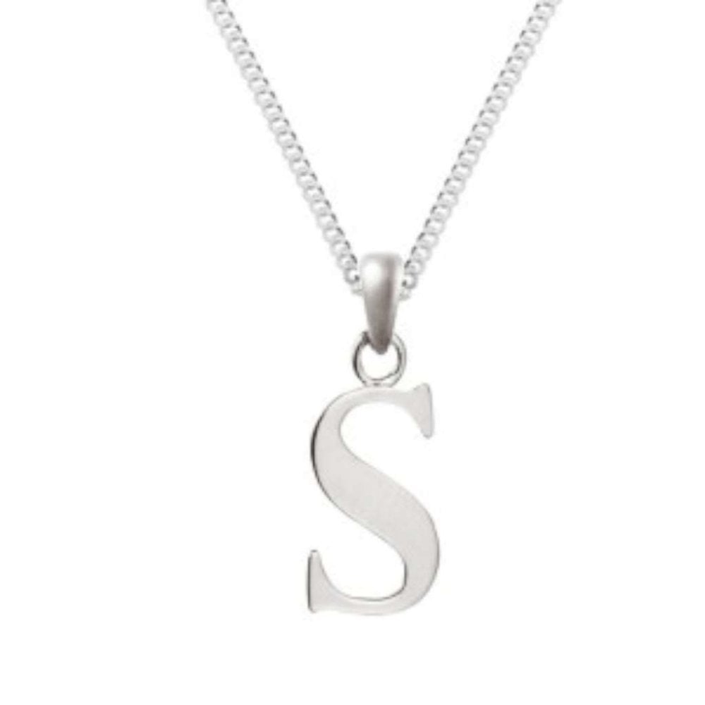 Sterling Silver Initial 'S' Pendant