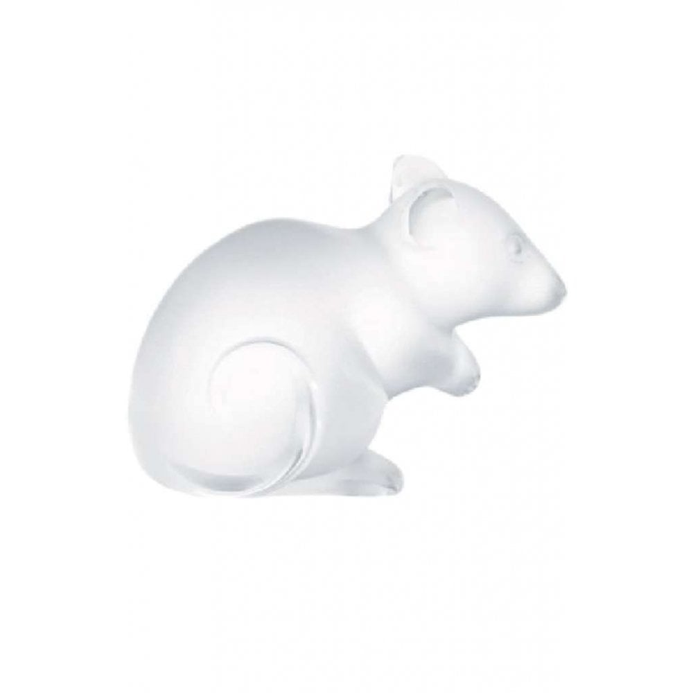 Lalique Clear Crystal Seal Mouse
